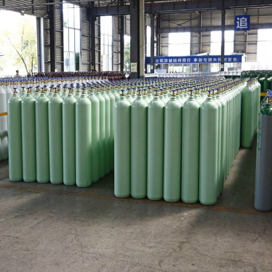 47L 150bar ISO9809 IS7285 TPED Certificate Seamless Steel Oxygen Gas ...
