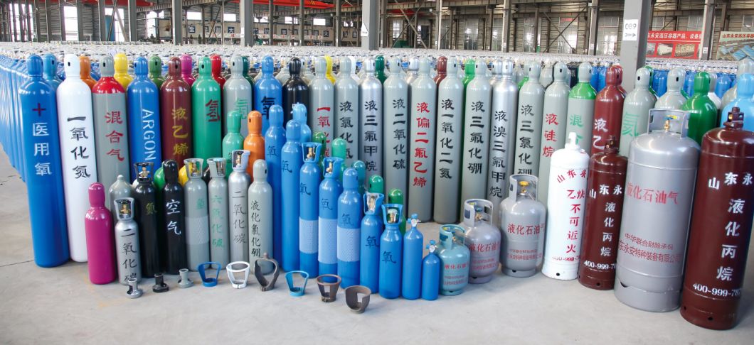 40L150bar 5.7mm Seamless Steel Industrial and Medical Mix Gases Cylinder